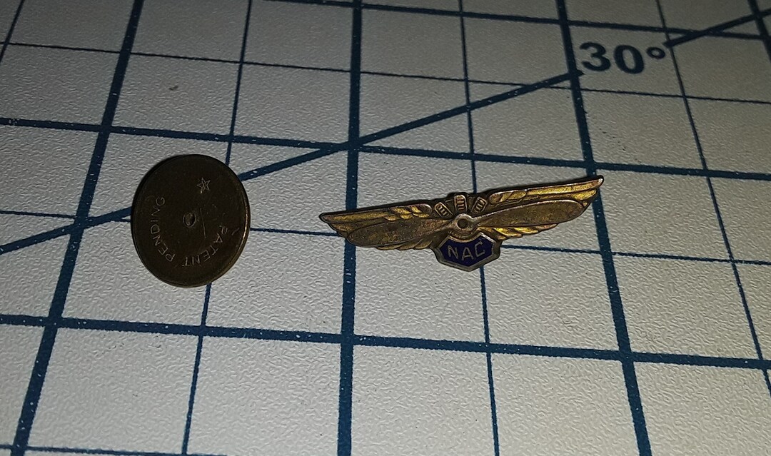 WW2 Gold on Sterling Silver Wings NAC Military Worker Factory National ...