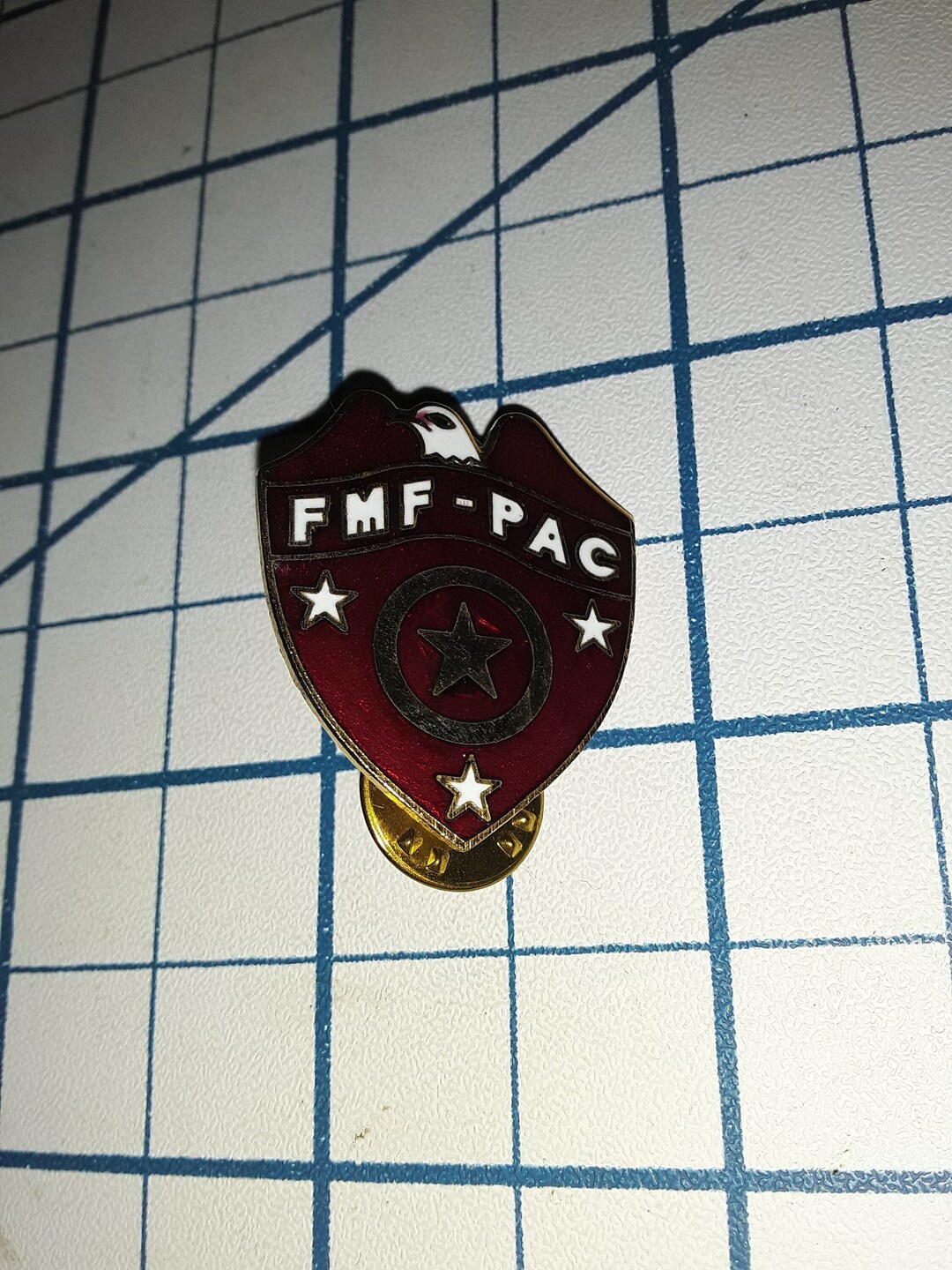 WW2 Usmc FMF-PAC Supply Bn Pacific Fleet Marine Force Crest Badge ...