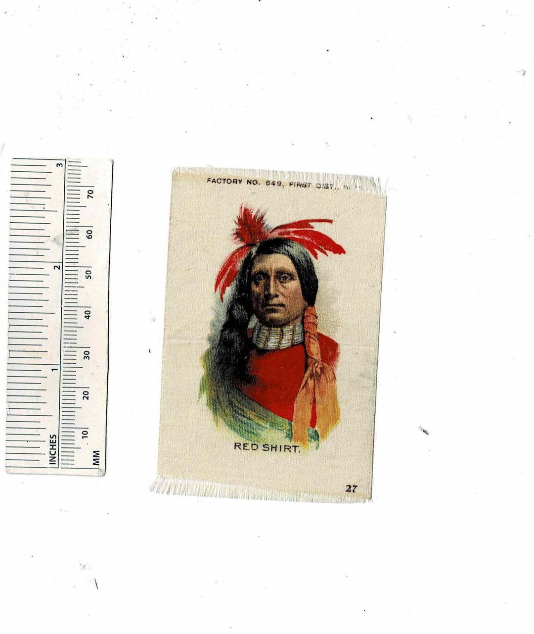 1912 RED SHIRT - Indian Chiefs Tokio Cigarettes Tobacco Silk S67 Native ...