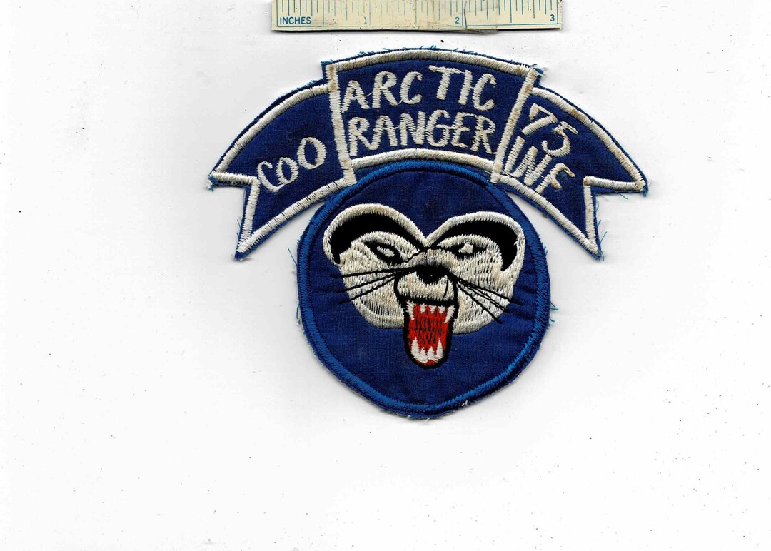 Large ARCTIC RANGER 75th Infantry Us Army Shoulder Patch Cloth Quilt ...