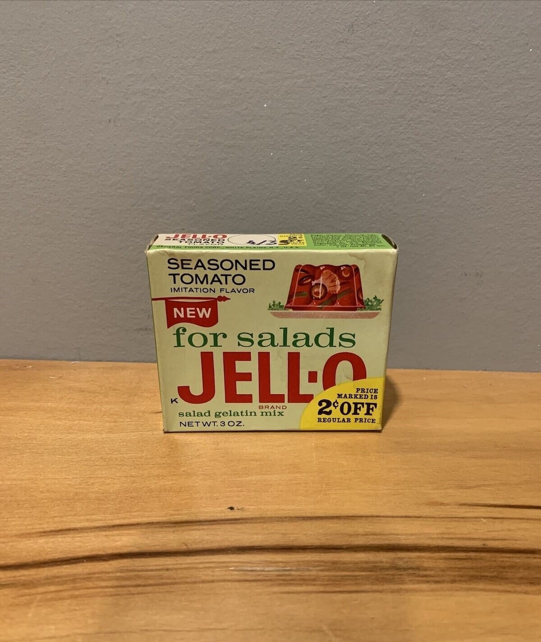 RARE 1965 Full SEASONED TOMATO Flavor Jello Box Nos Vintage Gelatin ...
