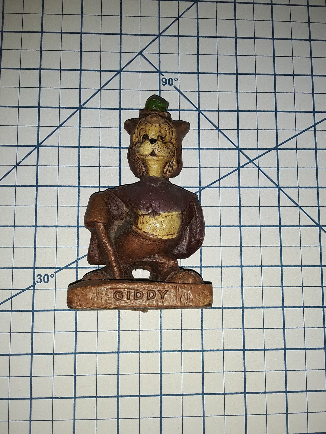 1944 GIDDY of PINOCCHIO Walt Disney Syroco Wood Statue Folk Art Vintage ...