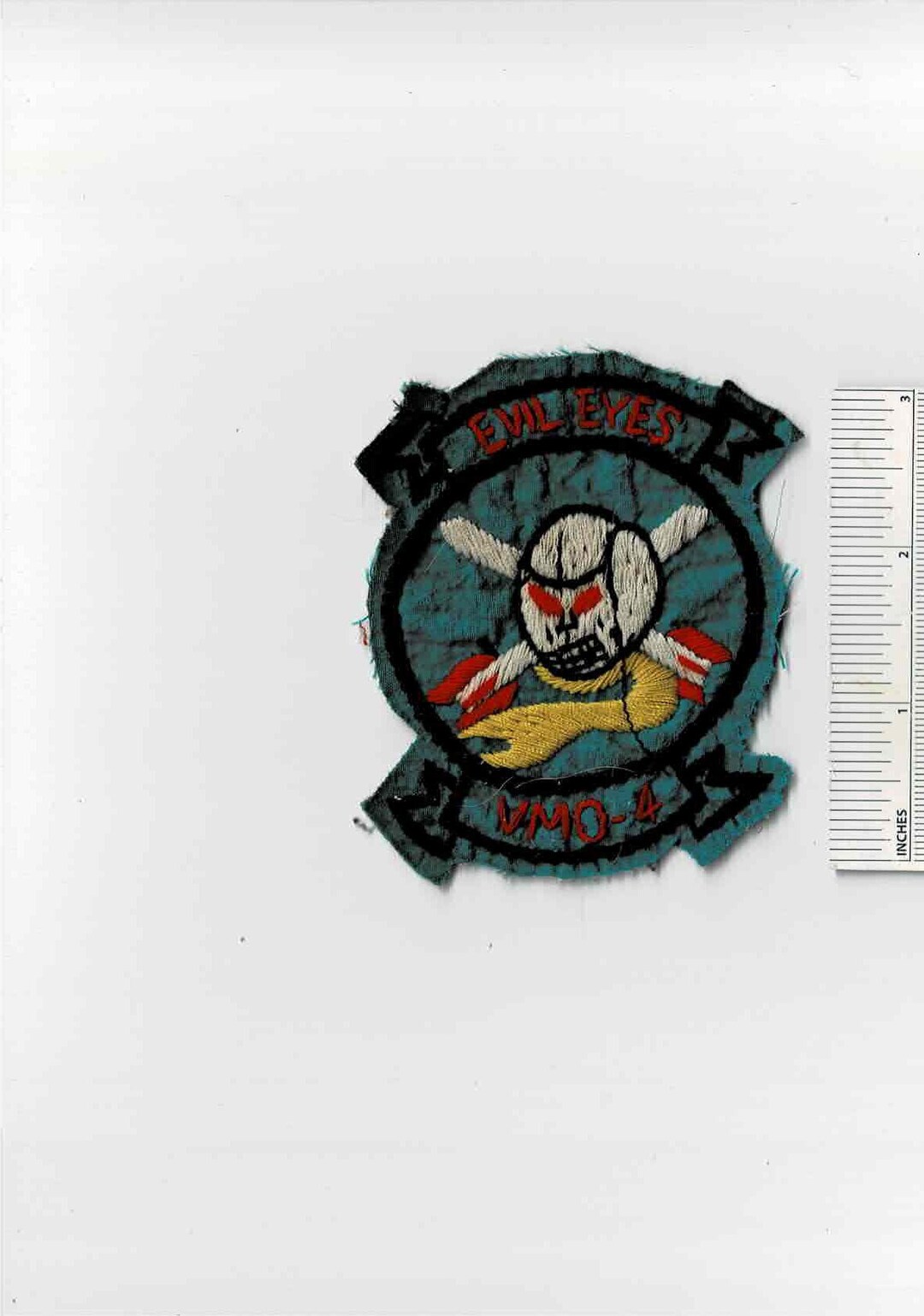 Hand Sewn 1960s EVIL EYES VMO-4 Usmc Marine Observation Squadron ...