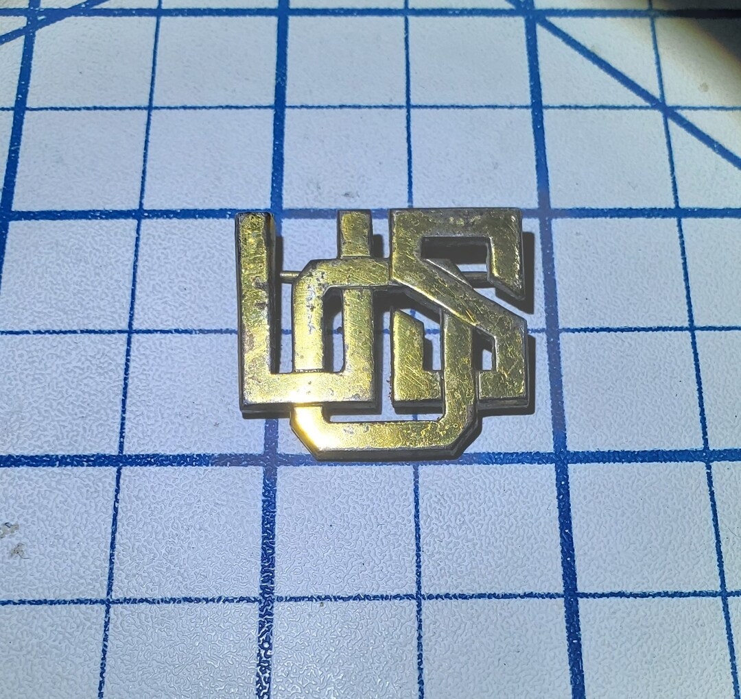 WW2 Sterling Silver USO US Pin Insignia United Services Organization ...