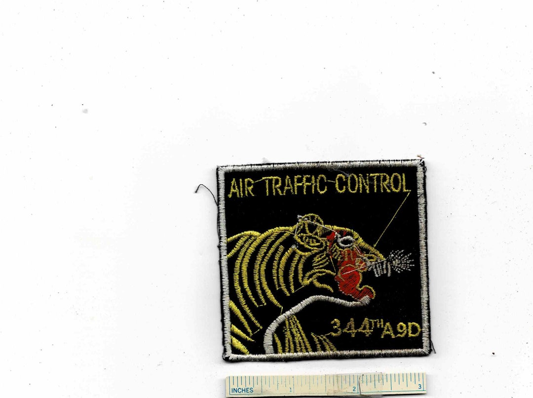 Vietnam War TIGERS 344th Air Traffic Control ATC A9D Cloth Shoulder ...
