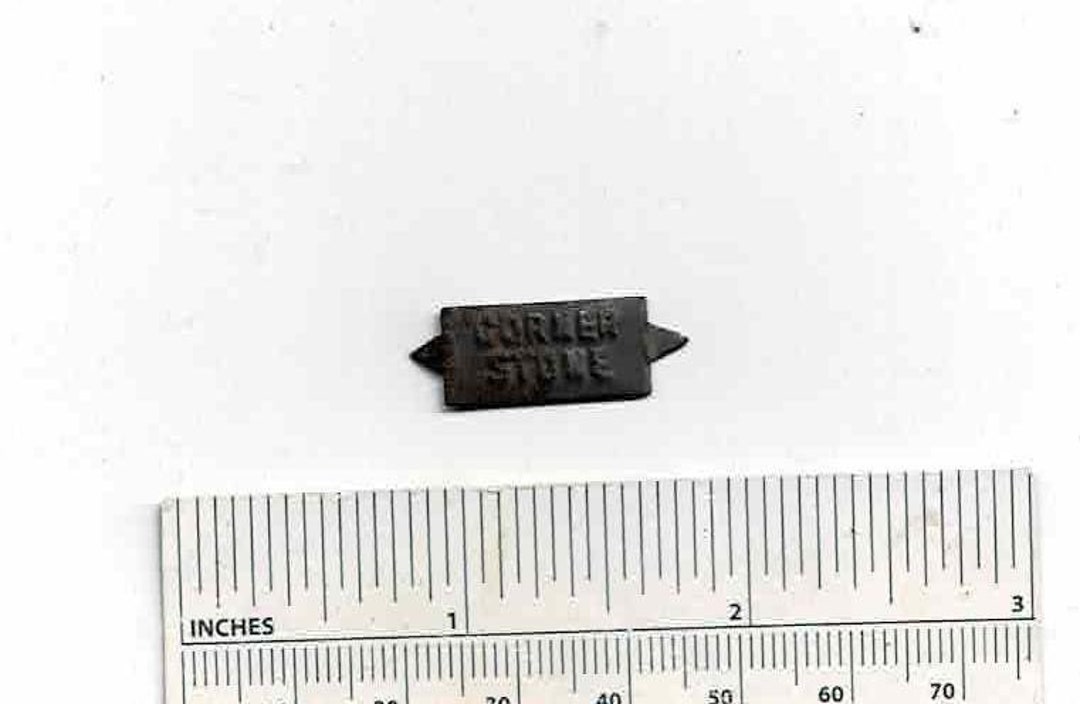 C1900 CORNER STONE Embossed Tin Tobacco Tag With Tabs Us Tobacco ...