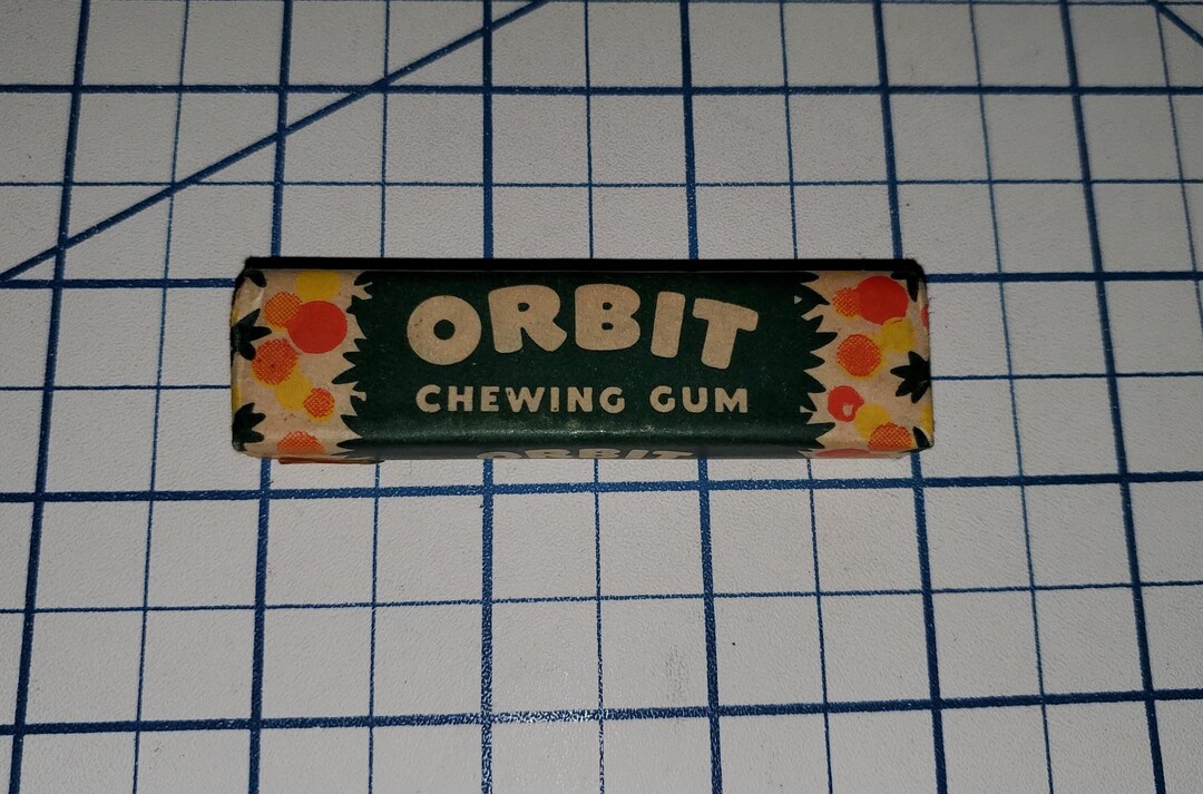 Rare C1945 Wrigley's ORBIT Gum Unopened Pack W/ 5 Sticks of Chewing Gum ...
