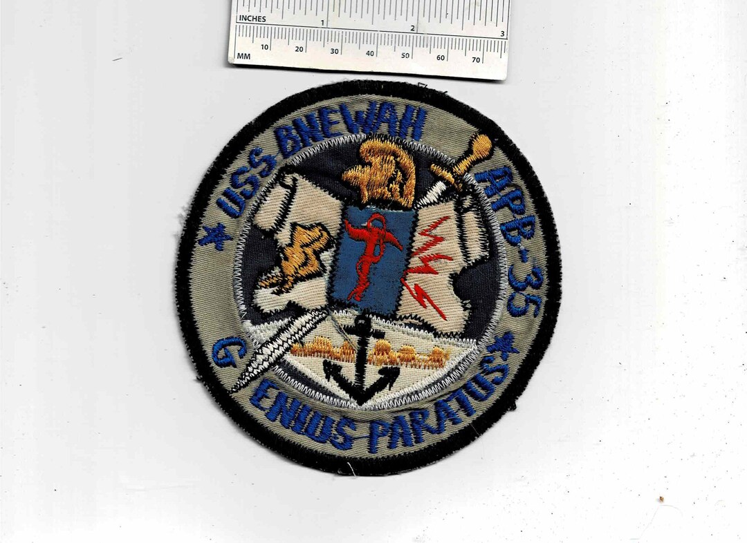 Vietnam War USS BENEWAH APB-35 Barracks Ship Us Navy Shoulder Patch ...