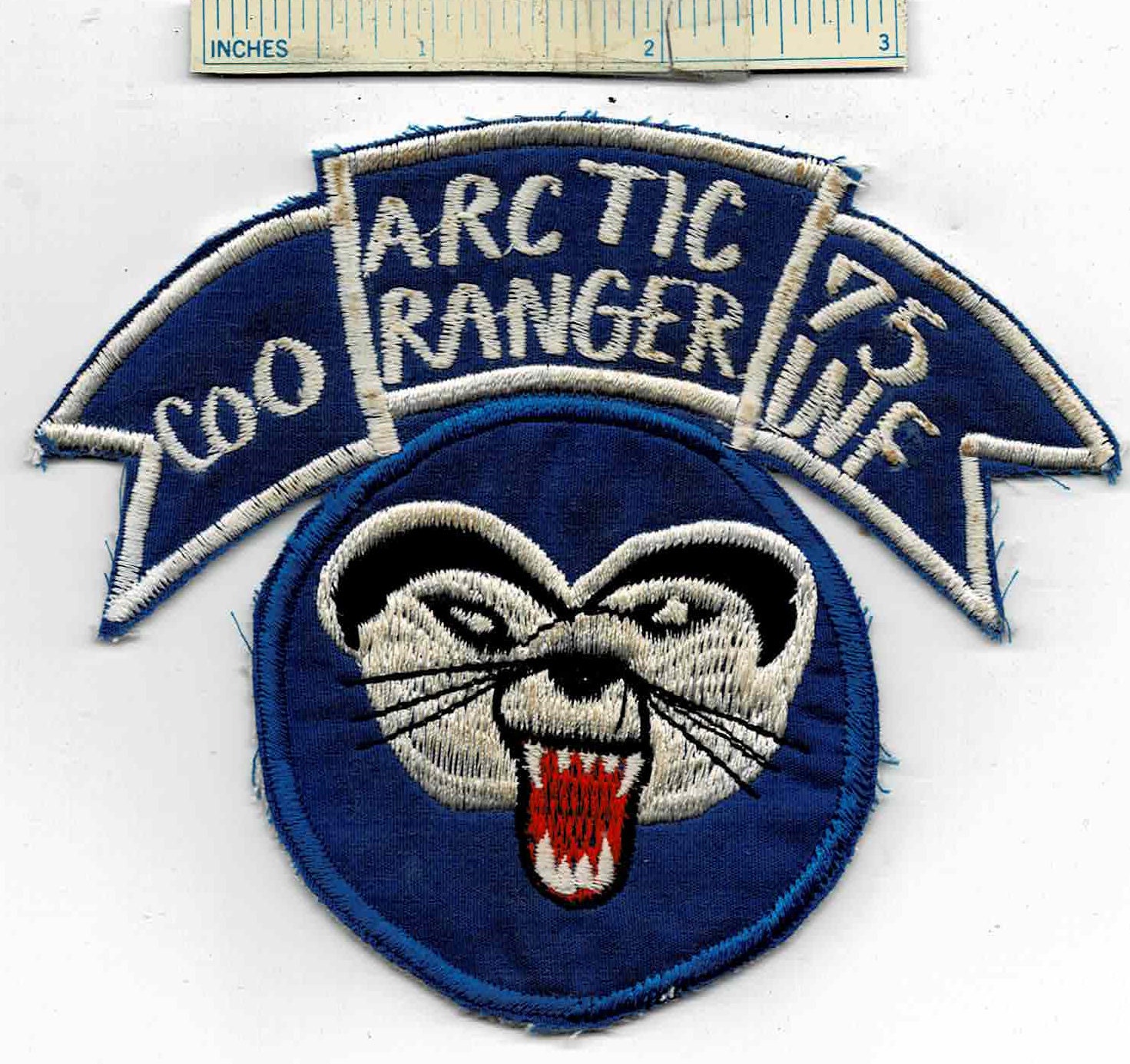 Large ARCTIC RANGER 75th Infantry Us Army Shoulder Patch Cloth Quilt ...