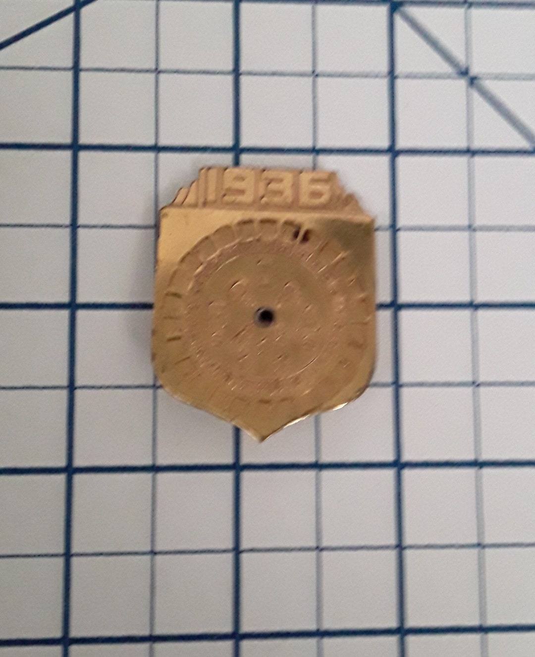 1936 LITTLE ORPHAN ANNIE Decoder Secret Society Badge #1 Membership ...