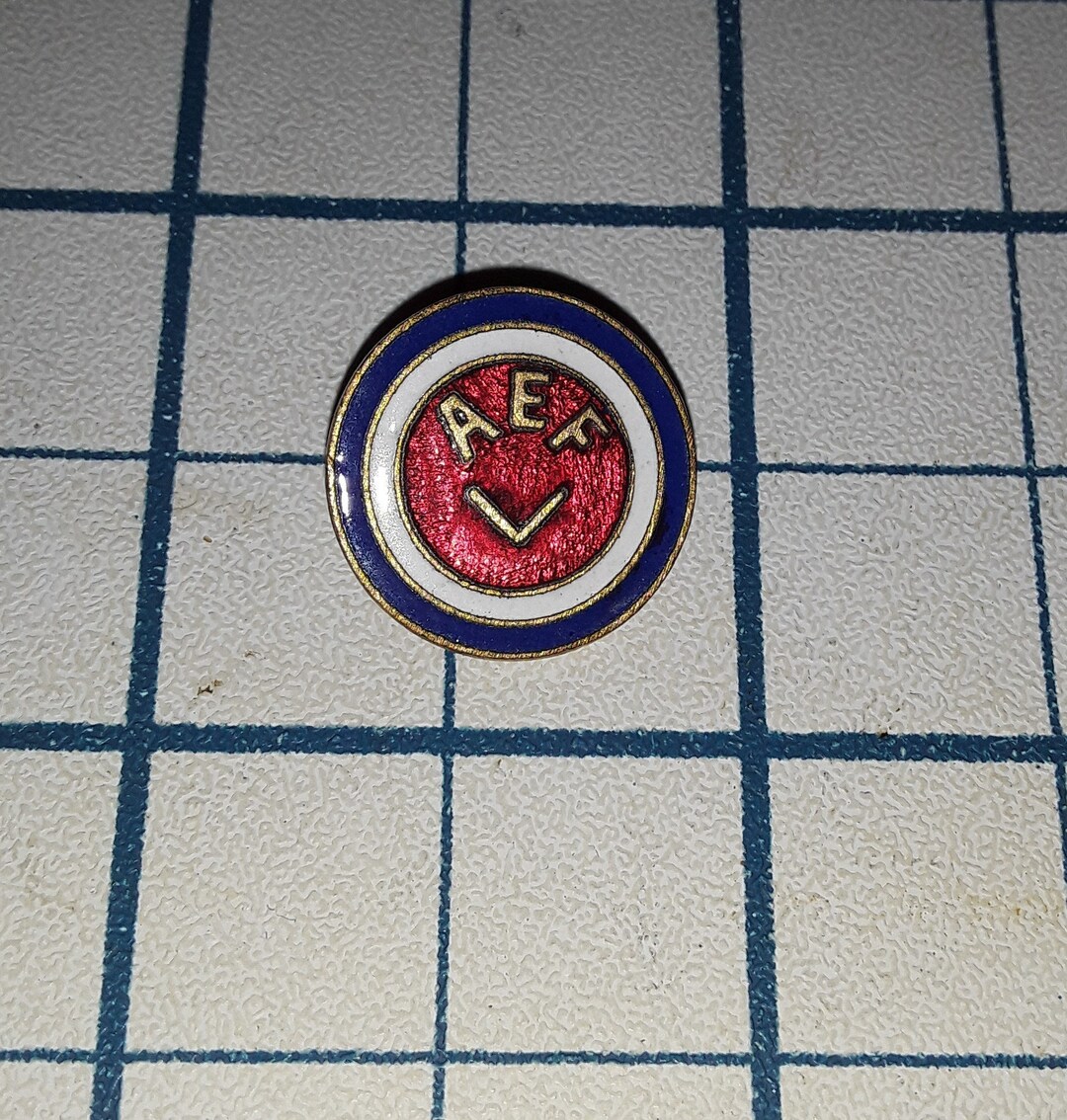 WWI AEF American Expeditionary Forces 6 Months Overseas Us Army Pin ...