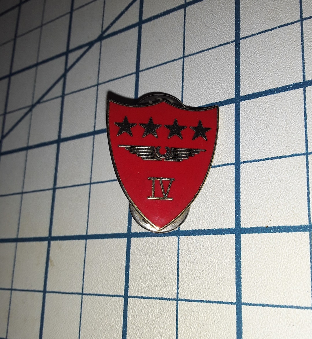 WW2 USMC AIRCRAFT FUSELAGE 4th Fourth Wing Crest Unit Badge Insignia W ...