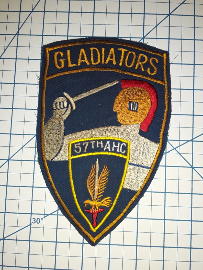 T Huge Vietnam War GLADIATORS 57th AHC Assault Helicopter Co. - Etsy
