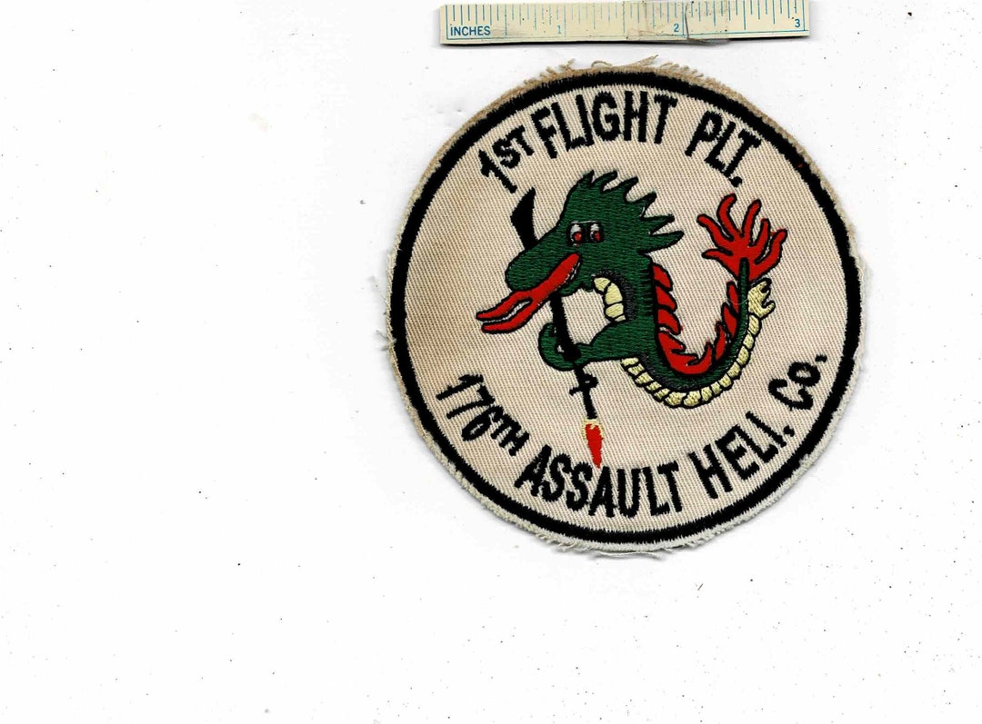 Large Vietnam War DRAGONS 176th Assault Helicopter Co. 1st Flight ...