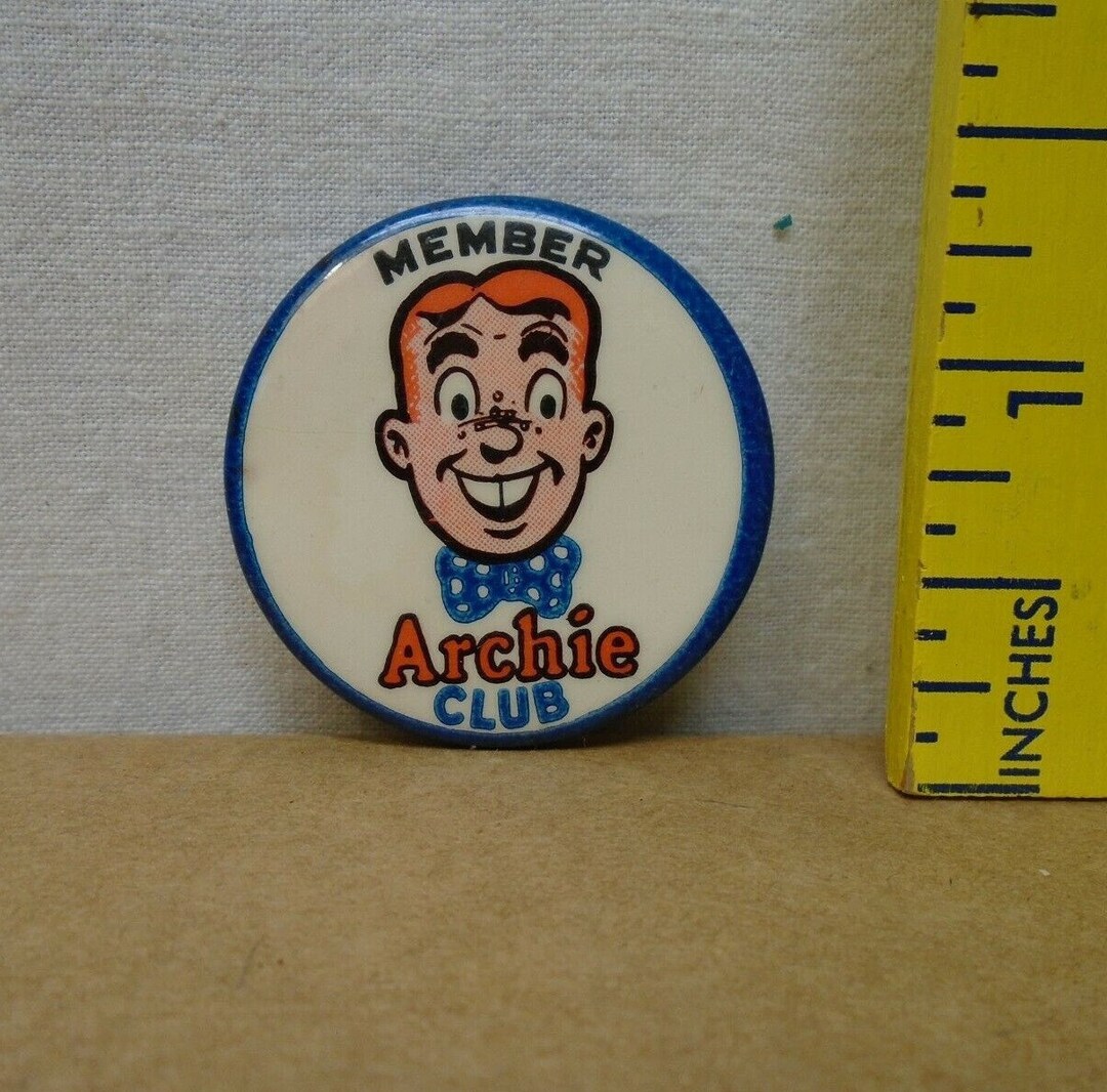 Década de 1960 ARCHIE CLUB MIEMBRO Cómic Recuerdo Pinback - Etsy España