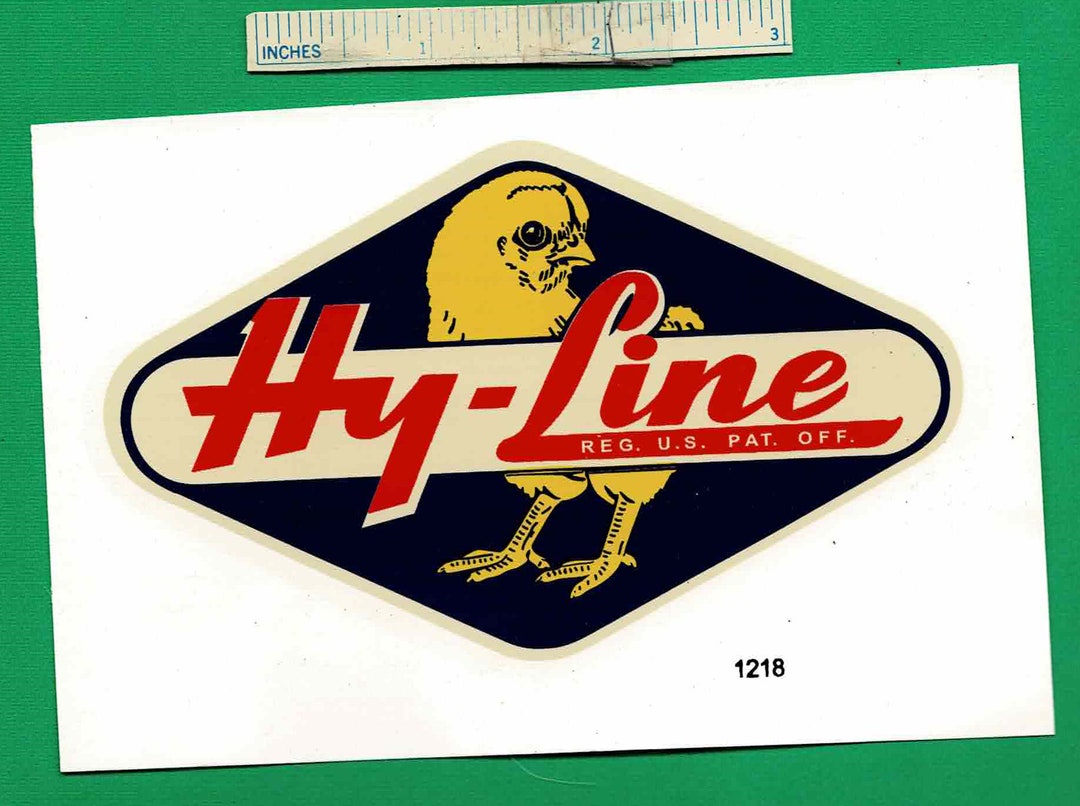 1960s Decal Hy-line BABY CHICKS 5 Litho Vintage Transfer Farm ...