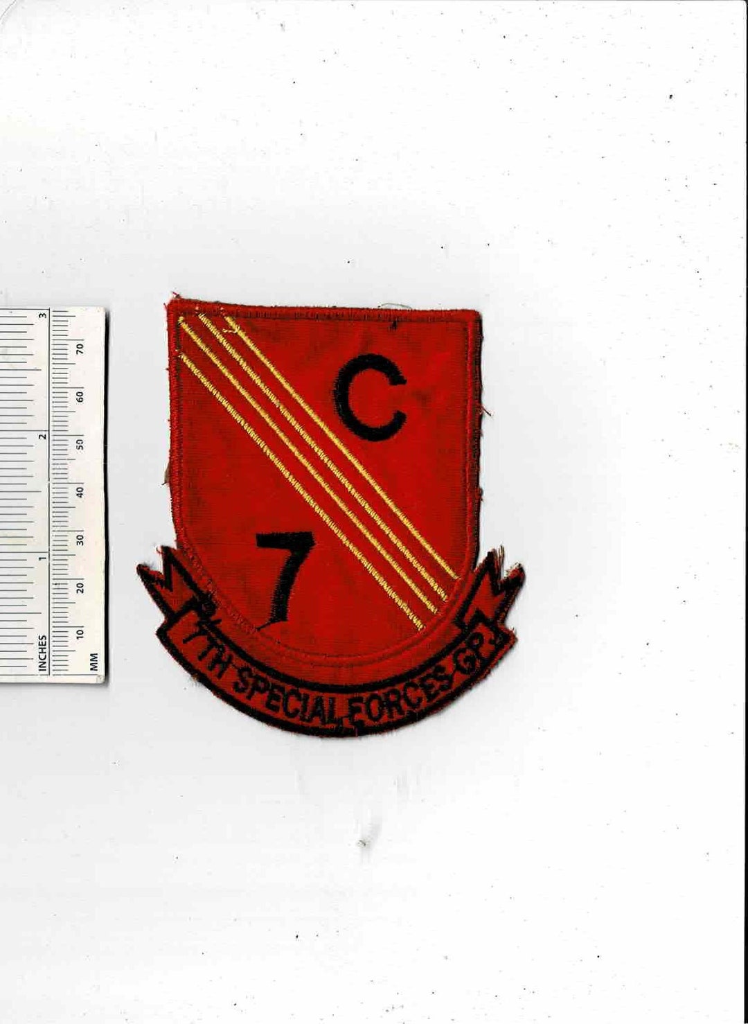 Vietnam War 7th SPECIAL FORCES Ops Recon Team C Co. 7th Shoulder Patch ...
