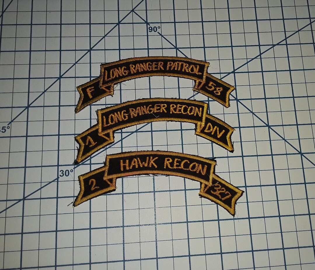 Vietnam War Lot of 3 Diff LRRP HAWK Recon Long Range Tabs 6 - Etsy