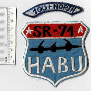 Vietnam War SR-71 HABU BLACKBIRD 100 Missions Plane Usaf Us Air Force ...