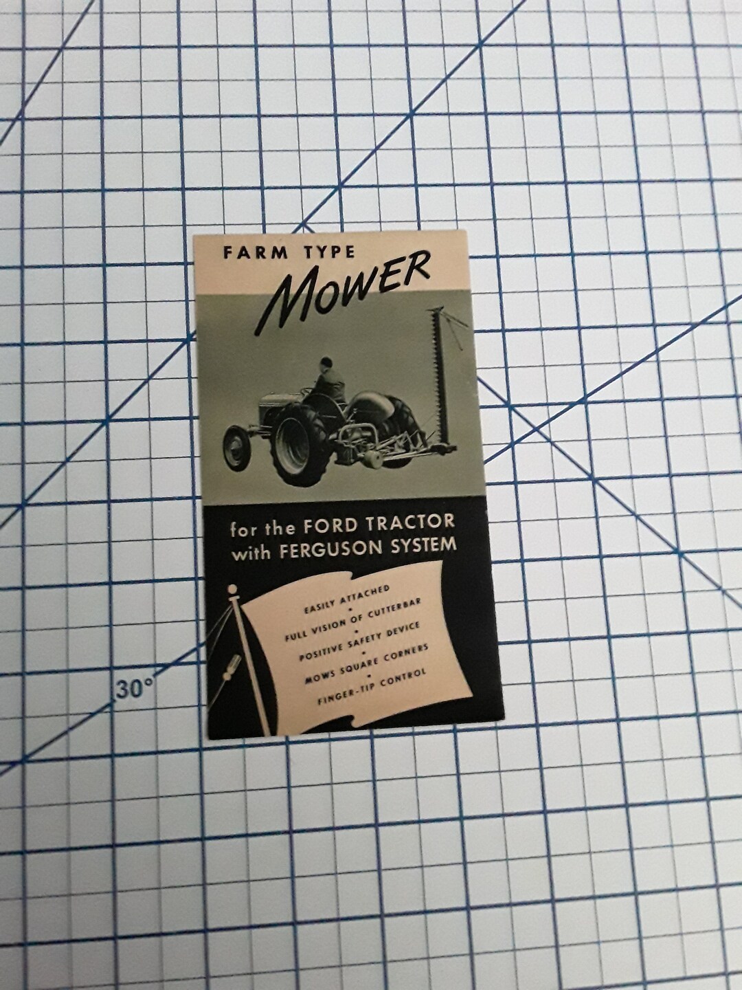1941 FORD TRACTOR Ferguson System Farm Type Mower Booklet Vintage ...