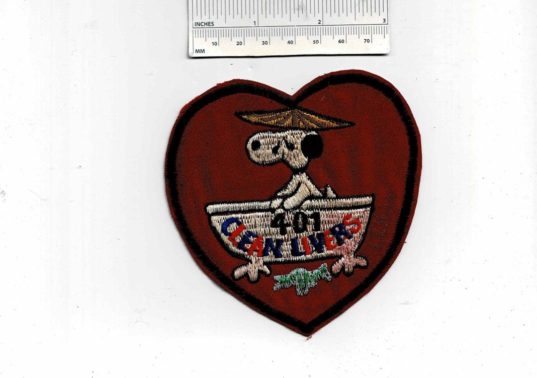Large Vietnam War SNOOPY CLEAN Livers 401st Tactical Fighter Squadron ...