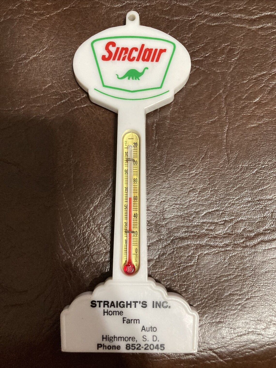 Rare 1960s SINCLAIR THERMOMETER Gas Station Advertising Oil | Etsy