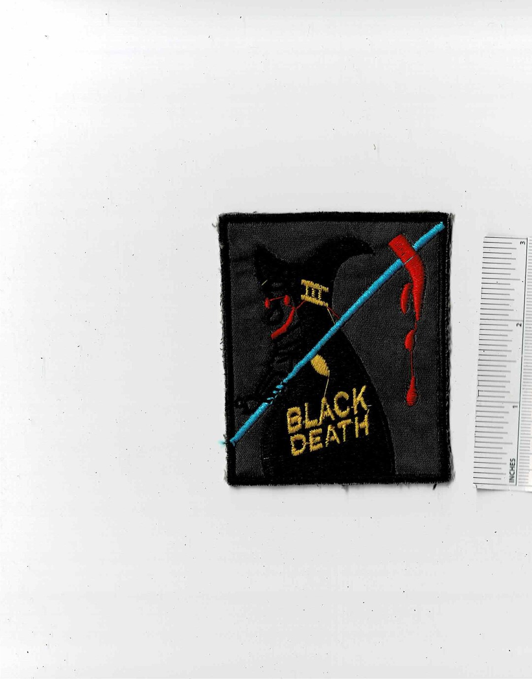 Vietnam War BLACK DEATH Grim Reaper 23rd Infantry Us Army Ops Shoulder ...