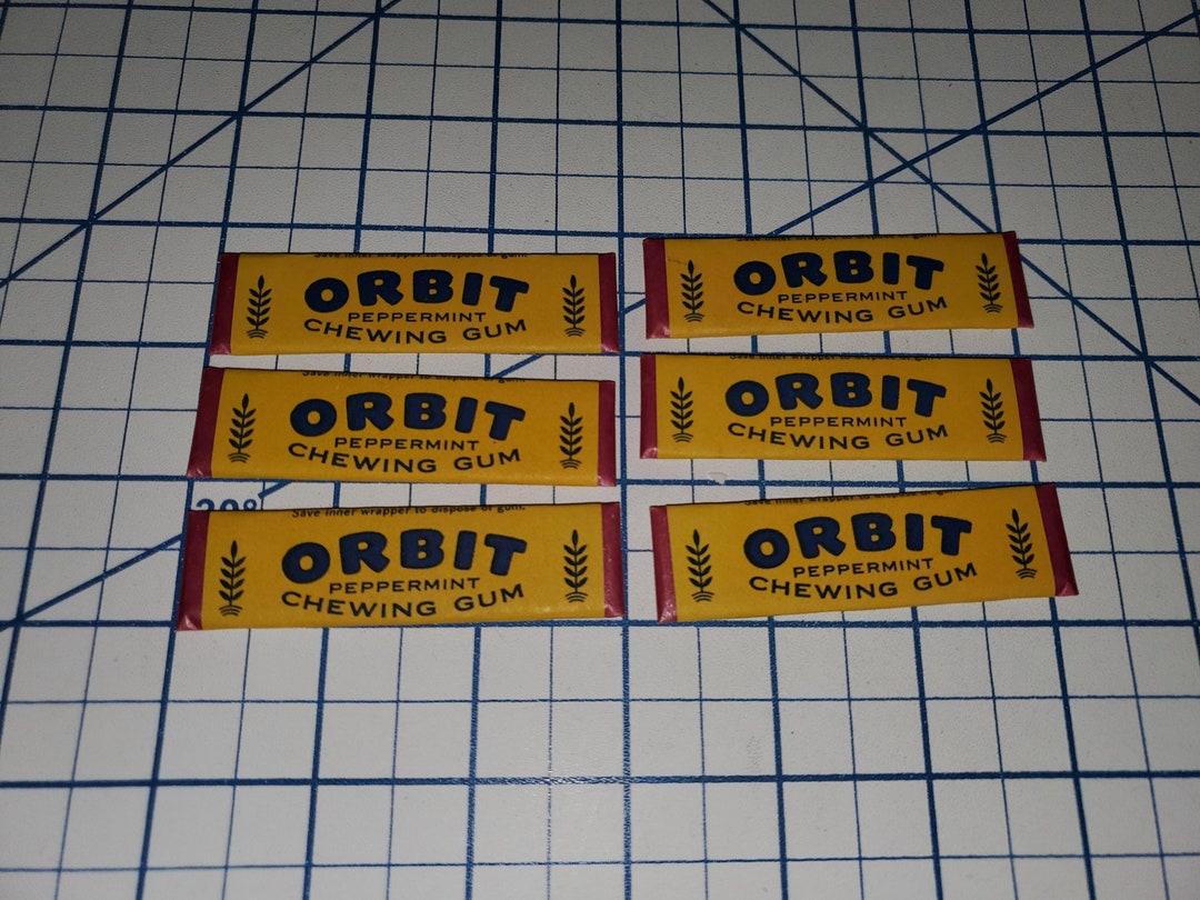 Rare Lot of 6 C1940s Wrigley's ORBIT Gum Unopened Sticks of Chewing Gum ...