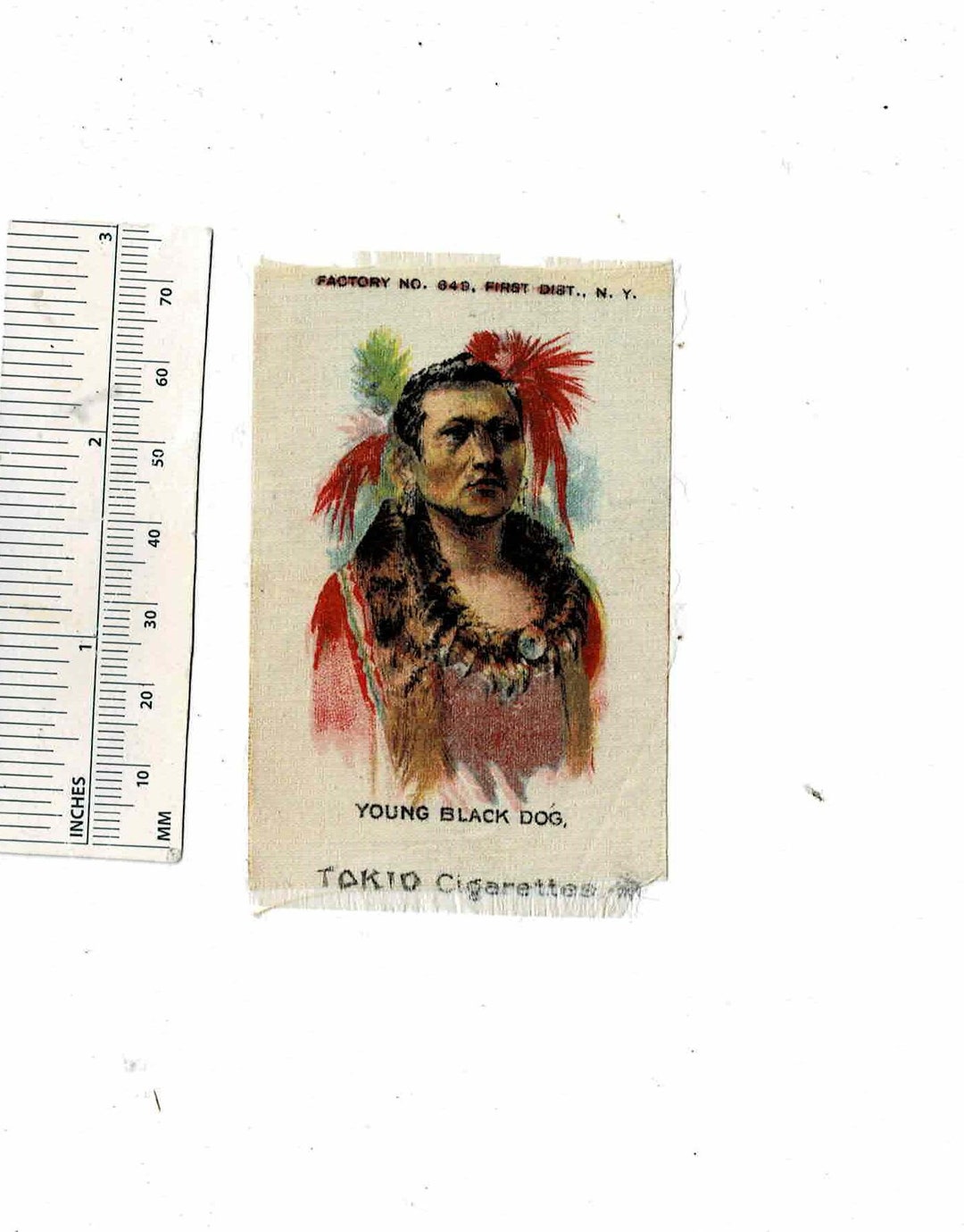 1912 YOUNG BLACK DOG Indian Chiefs Tokio Cigarettes Tobacco Silk S67 ...