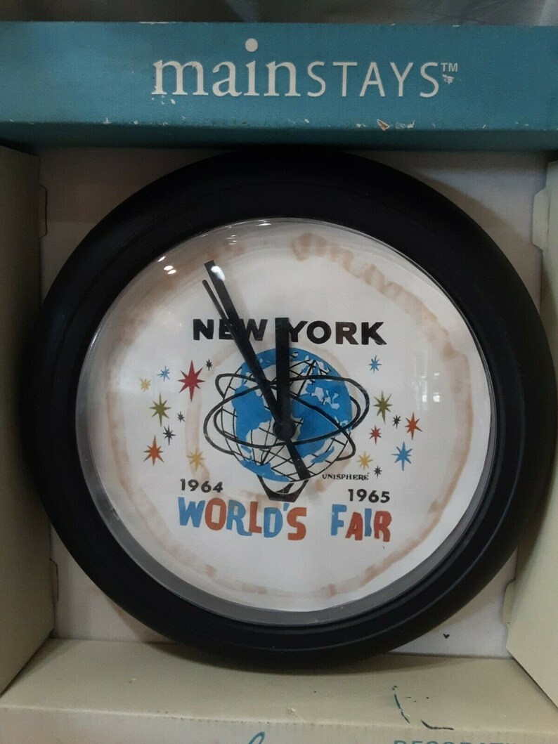 Repro 1964 1965 NY Worlds Fair WALL CLOCK New in Original | Etsy
