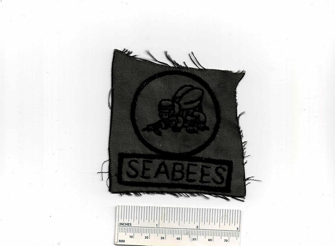Vietnam War SEABEES Subdued Camo Usn Us Navy Shoulder Patch Cloth #2 ...