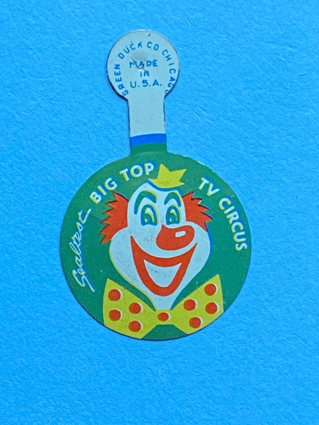 1950s Sealtest Big Top TV CIRCUS CLOWN Souvenir Pinback Insert - Etsy
