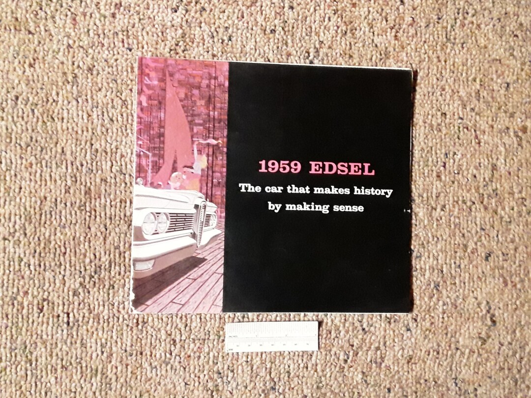 1959 EDSEL CARS Promotional Brochure Ford Vintage Antique Auto Promo ...
