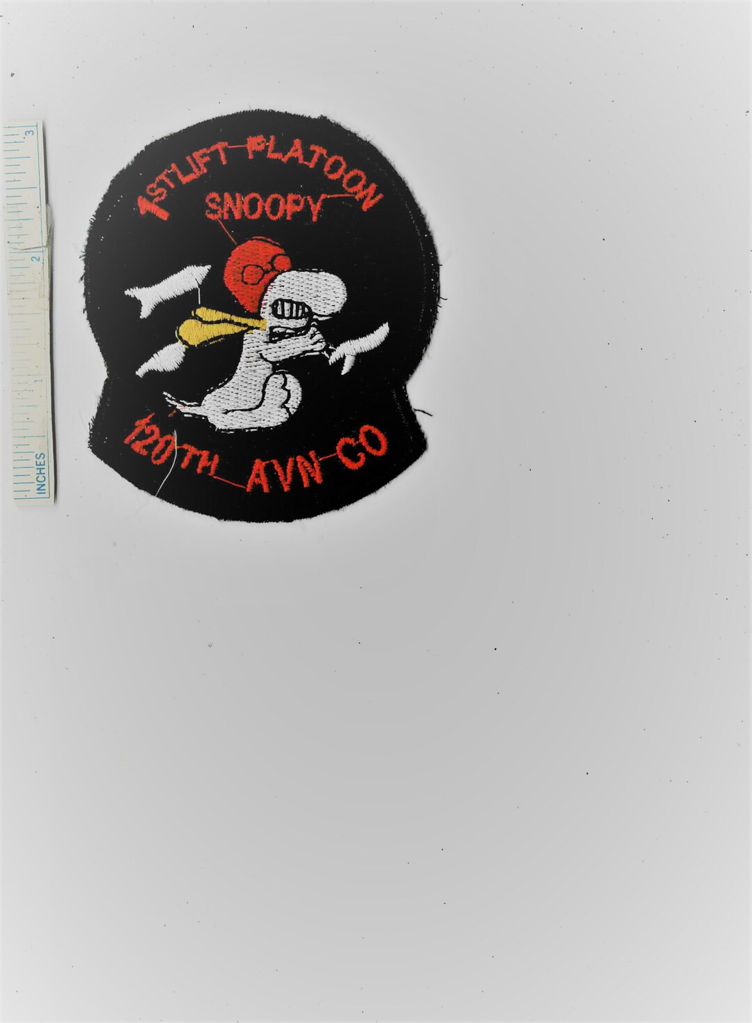 Rare Vietnam War SNOOPY 120th Aviation 1st Lift Platoon Ahc Assault ...
