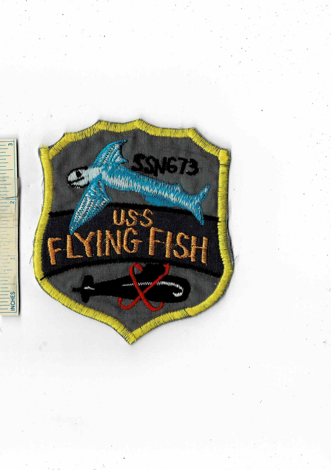 Large 1970s USS FLYING FISH Ssn-673 Nuclear Submarine Us Navy - Etsy