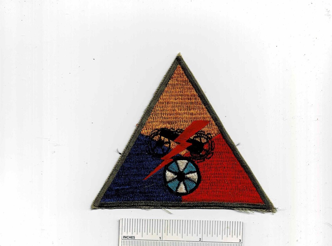 WW2 Pinwheel ARMORED TANK Division Us Army Shoulder Patch Cloth Wwii ...