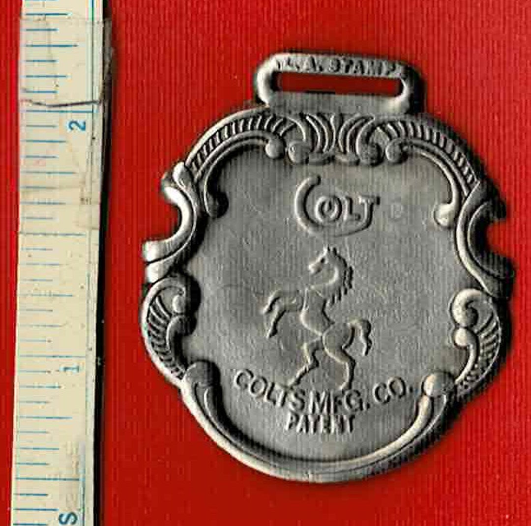 C1930s COLT FIREARMS Watch Fob Vintage Antique Pocket Guns - Etsy