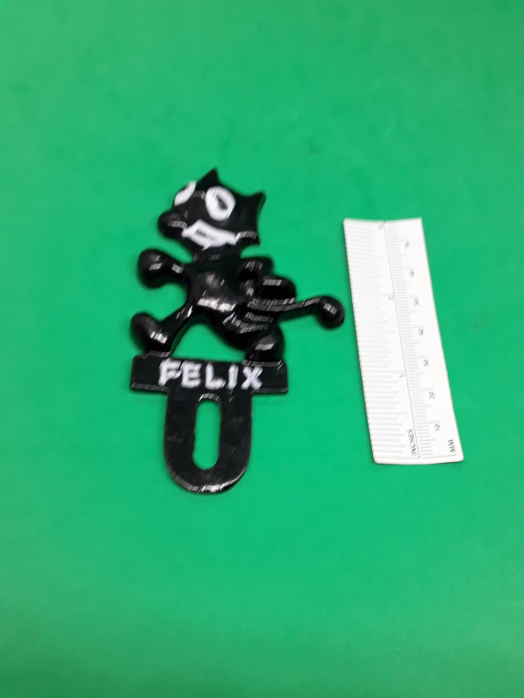 1930s FELIX the CAT Car / Motorcycle License Plate Topper Metal Vintage ...