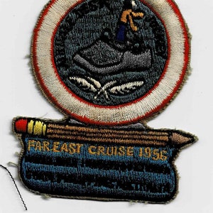 AIRDALE DESK JOCKEY Far East Cruise 1956 Aircraft Carrier Us Navy ...