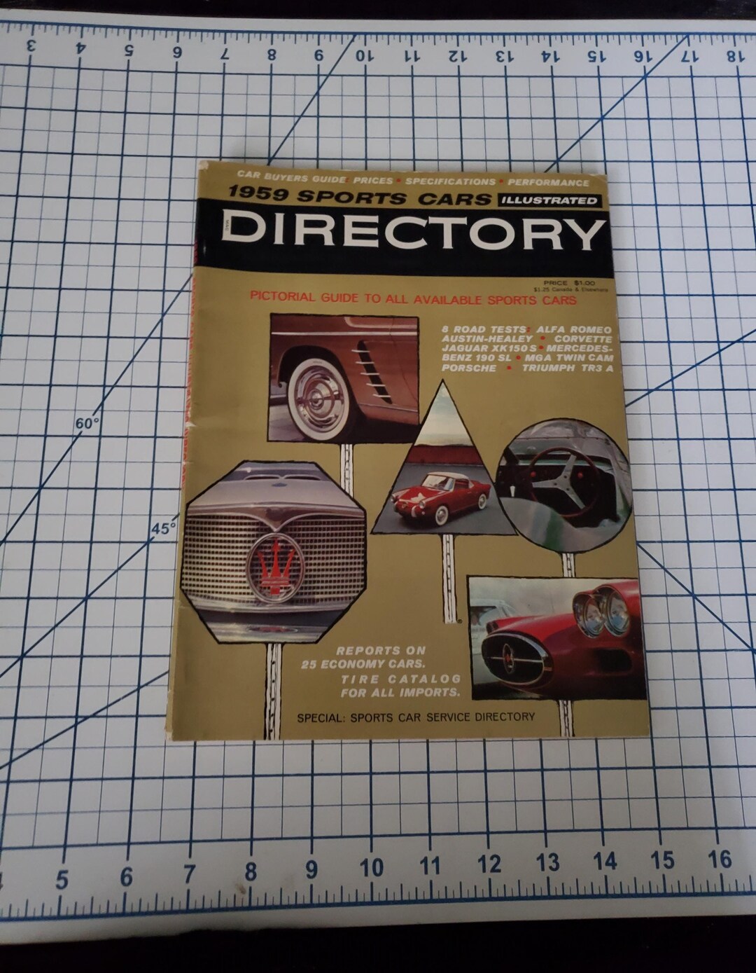 1959 SPORTS CARS Illustrated Directory Magazine World Automobile ...