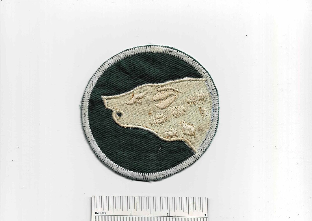 Large WW2 TIMBERWOLF 104th INFANTRY Division Us Army Shoulder Patch ...