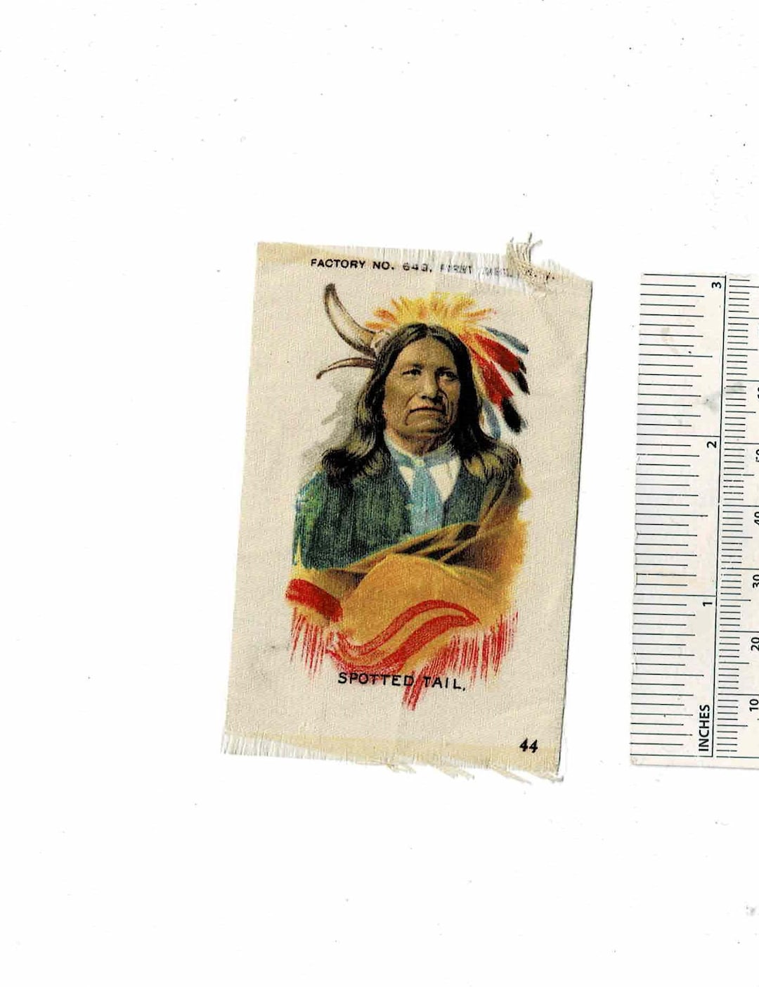 1912 SPOTTED TAIL Indian Chiefs Tokio Cigarettes Tobacco Silk S67 ...