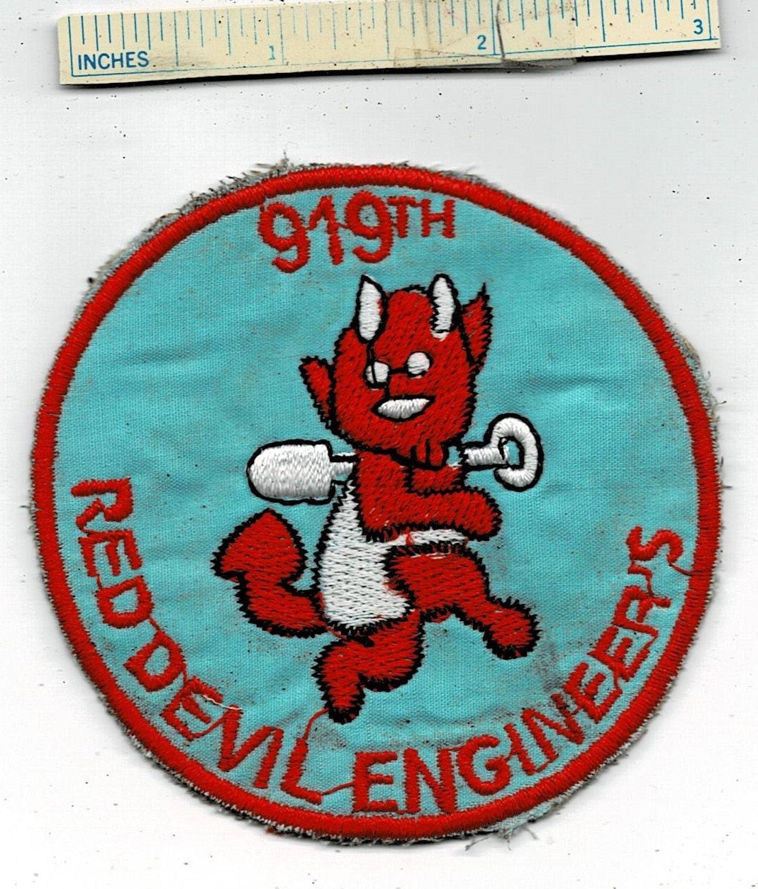 Vietnam War RED DEVIL 919th Engineers Corps of Us Army Cloth | Etsy