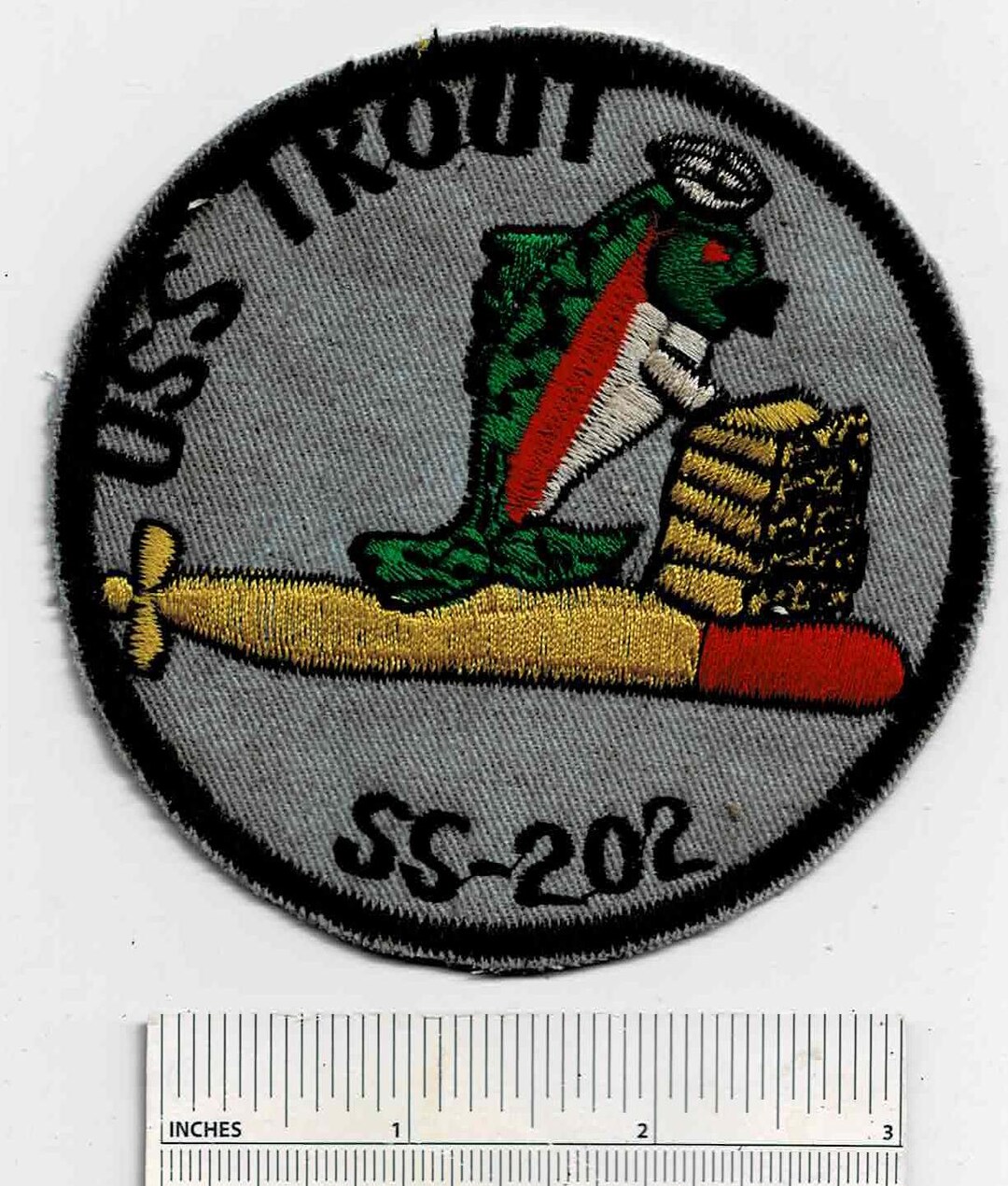 WW2 Submarine USS TROUT SS-202 Wwii Sub Boat Us Navy Shoulder Patch ...