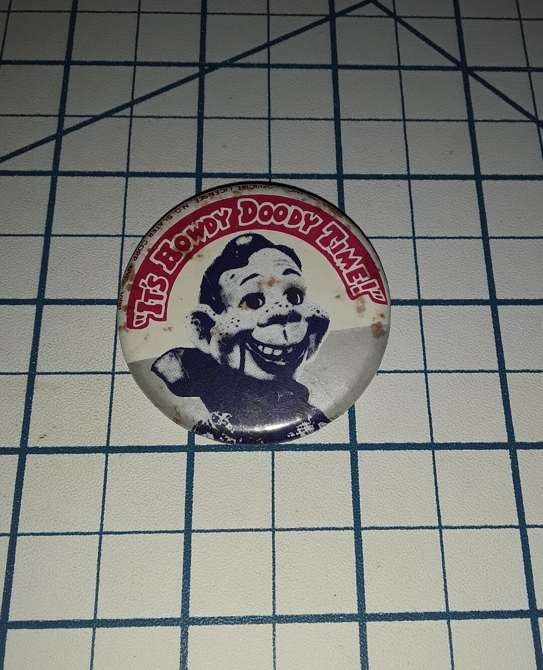 1950s "it's HOWDY DOODY Time!" Tin Pinback Badge Button Prize ...