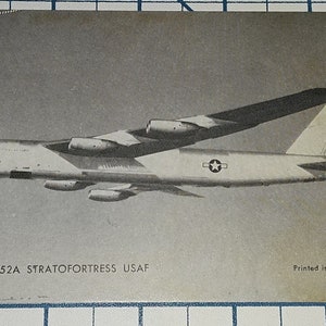 C1950s B-52A STRATOFORTRESS Boeing USAF Us Air Force Bomber Jet B-52 ...