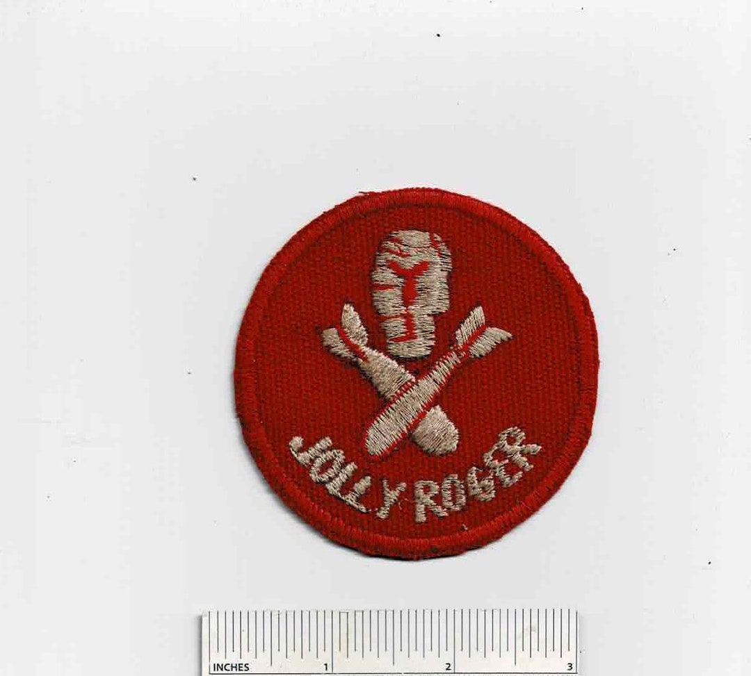 WW2 JOLLY ROGERS 320th Bomb Squadron USAAF Shoulder Patch Cloth Quilt ...