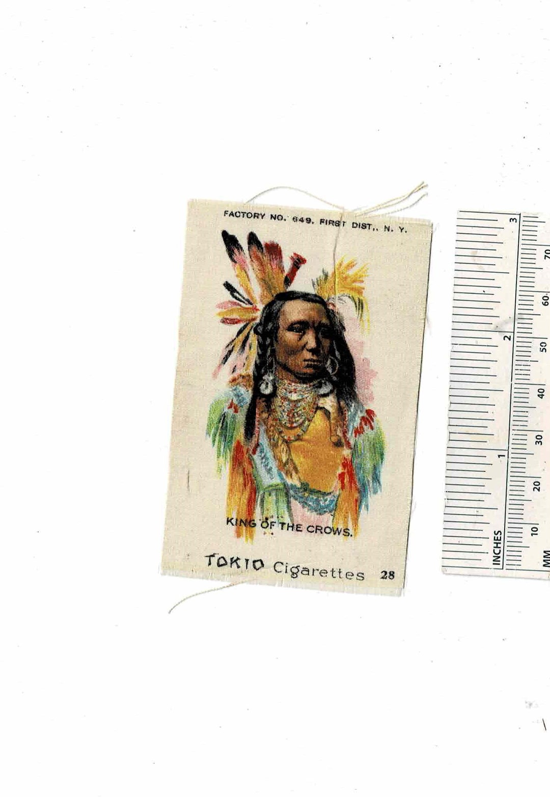 1912 KING of the CROWS Indian Chiefs Tokio Cigarettes Tobacco Silk S67 ...