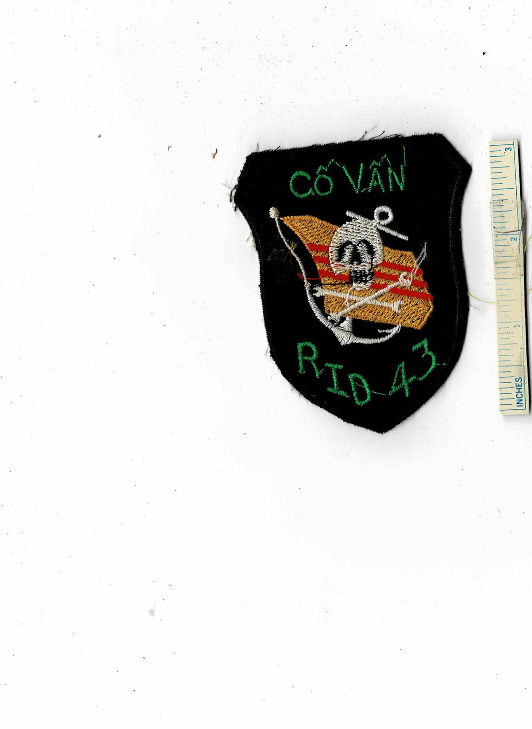 Vietnam War RID 43 River Interdiction Detachment ARVN Navy Cloth ...