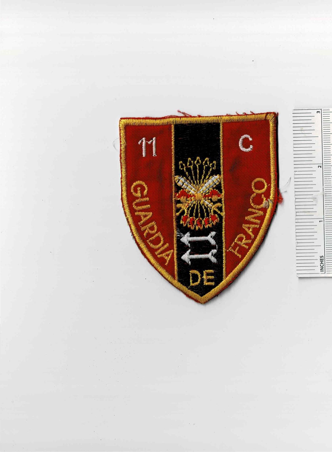 Rare C1960s SPAIN Francisco FRANCO Security Guard Shoulder Patch 11 C ...